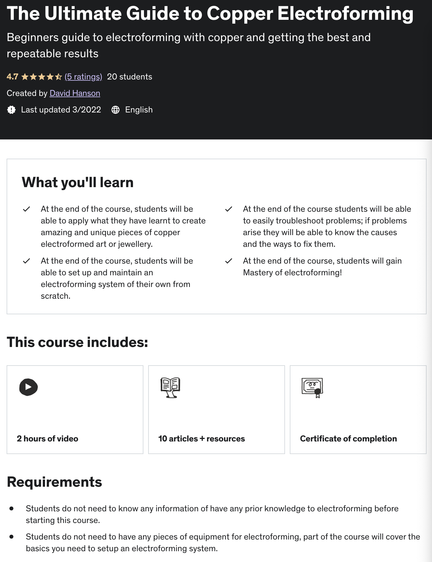 The Ultimate Guide To Copper Electroforming | Hobbyist Geek